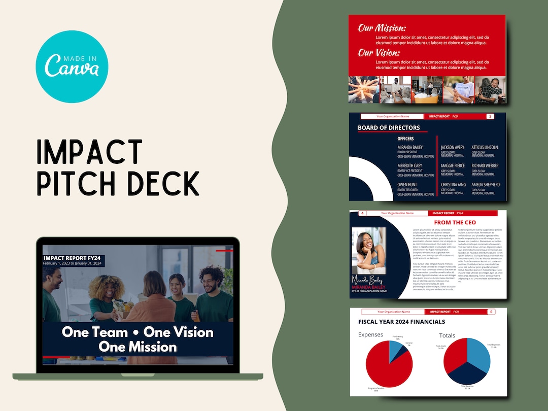 Impact Pitch Deck, Impact, Slide, Presentation, Powerpoint, Instant ...