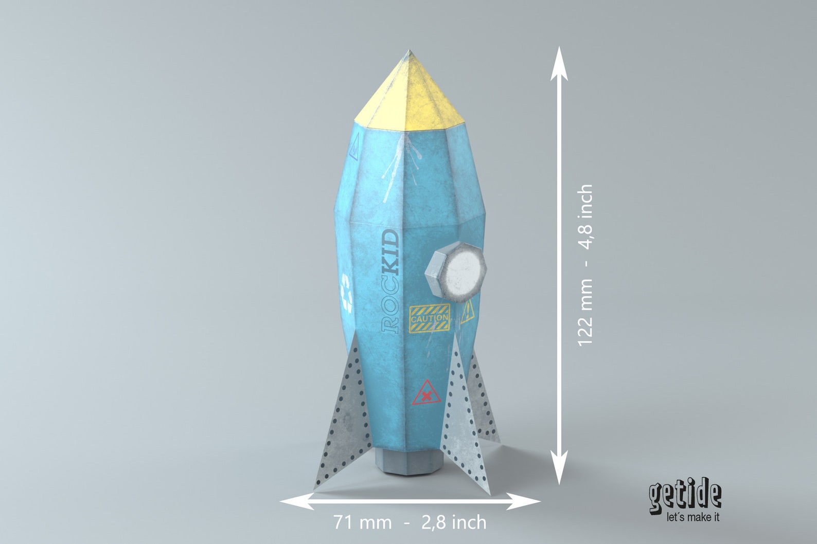 3D Paper Craft Rocket Set Family, DIY Decoration, 3D Origami, Paper Toy ...
