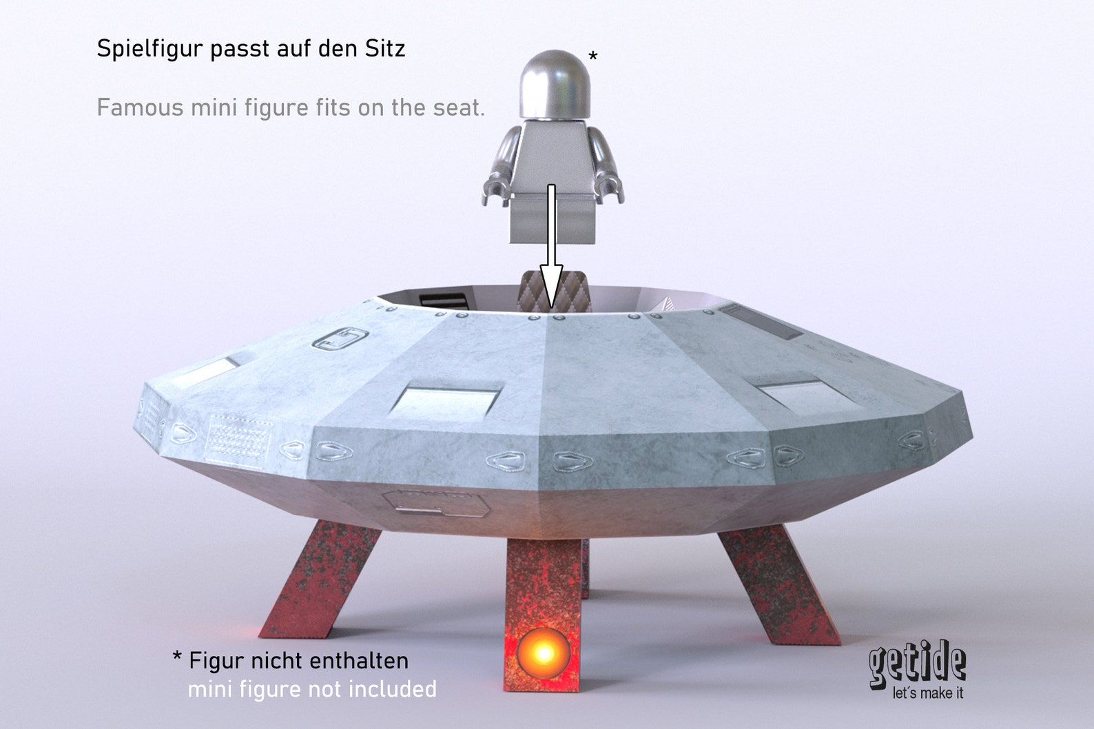 3D UFO DIY Paper Art Toy DIY Pepakura Decoration PDF Template - Etsy