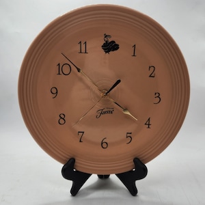 Homer Laughlin Fiesta Apricot Wall Clock Plate - Etsy