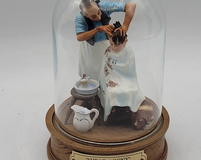 Hand-painted "shear Agony" Sculpture in Glass Dome Inspired by the Art ...