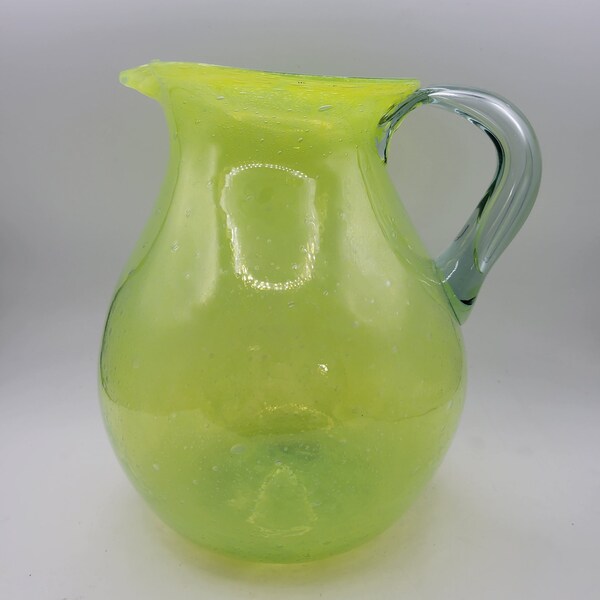 Hand Blown Pitcher - Etsy