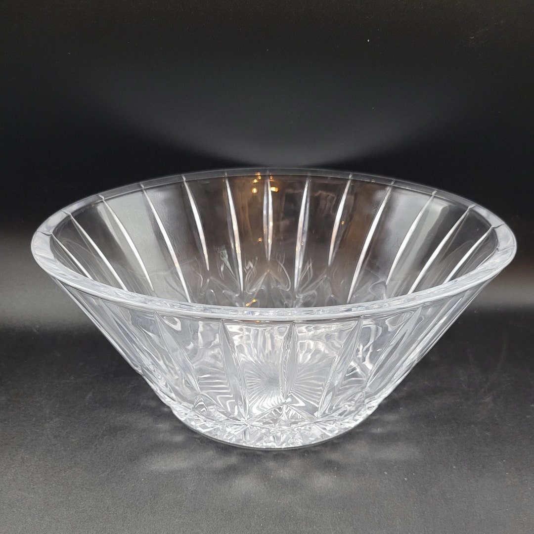 St. George Crystal Large Oval Bowl - Etsy