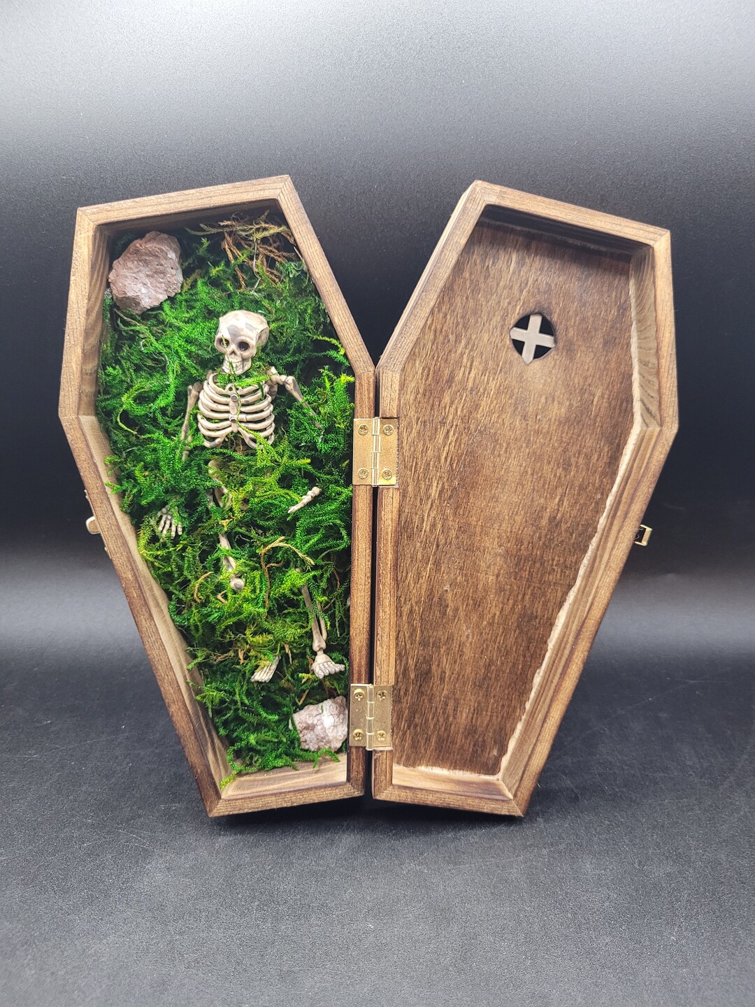 Skeleton in Coffin Halloween Decoration - Etsy