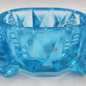 EAPG Blue Glass Master Salt Cellar - Etsy