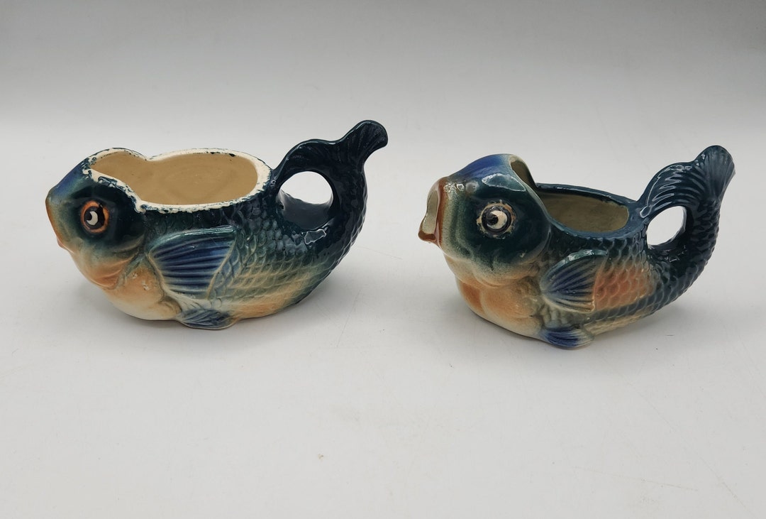 Made in Japan Ceramic Fish Sugar & Creamer - Etsy