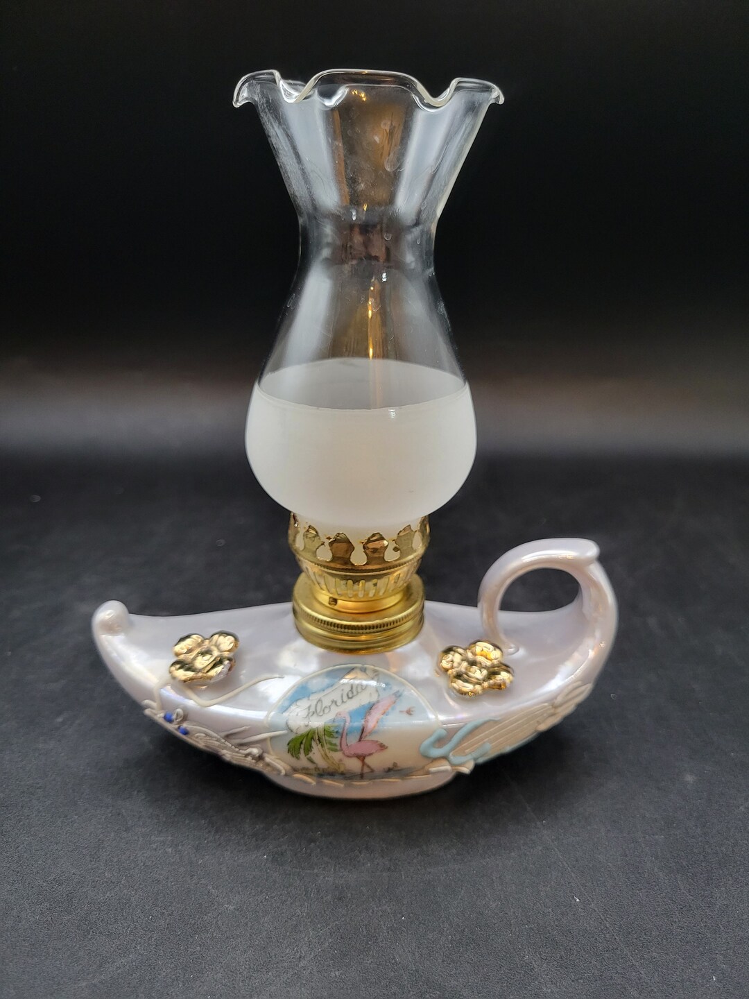 Mini Aladdin Florida Souvenir Dragon Ware Oil Lamp - Etsy