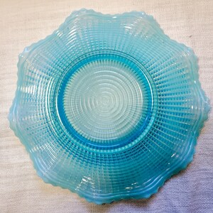 Model Flint Glass Company Blue Opalescent Dish - Etsy