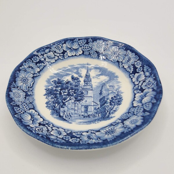 Liberty Blue Historical Colonial Scenes - Etsy