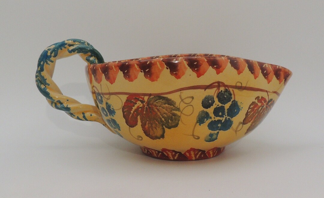 Modigliani Italian Pottery Gravy Boat - Etsy