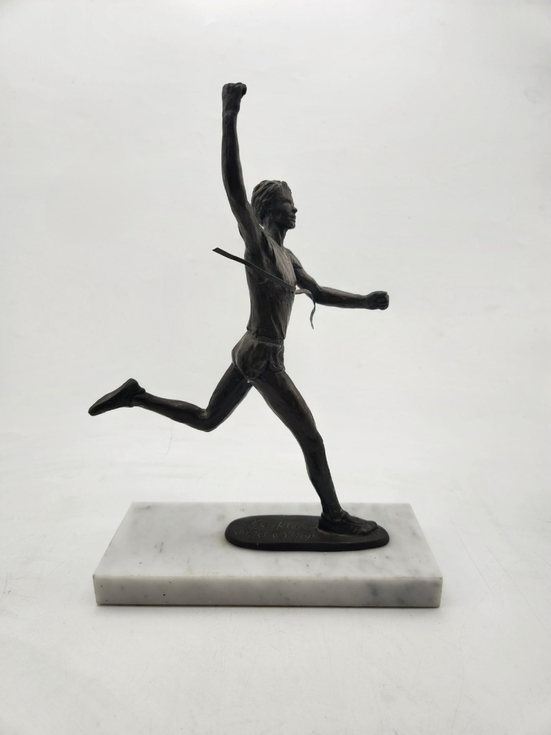 Signed Race Winner Statue on Marble Base - Etsy