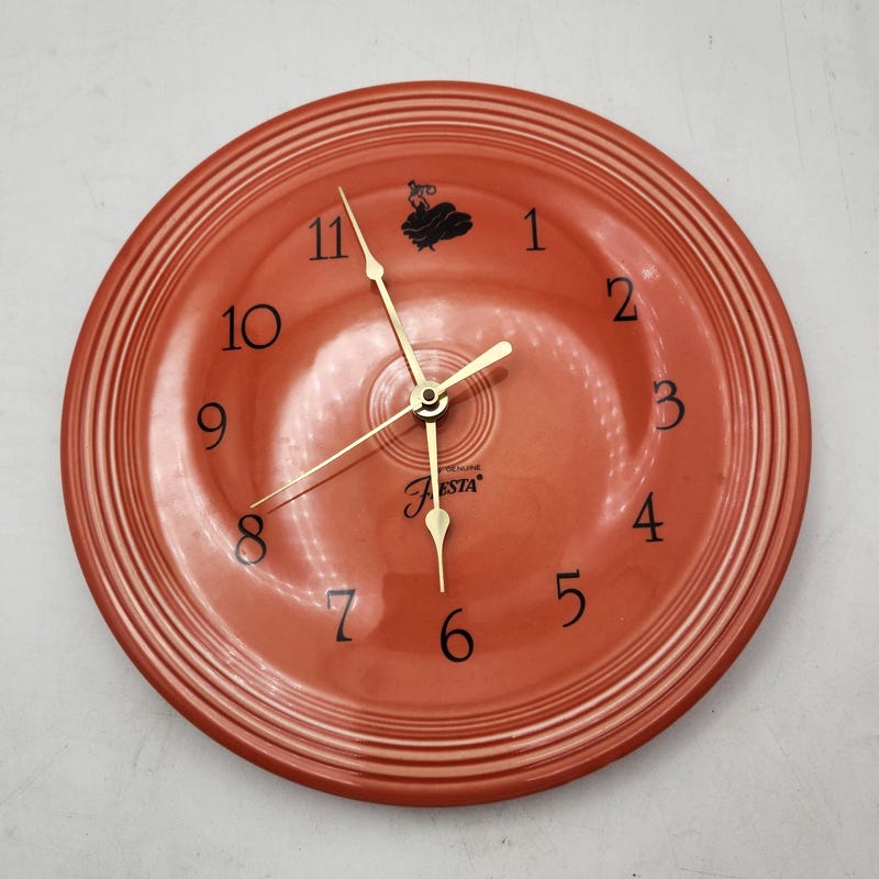 Plate Wall Clock - Etsy