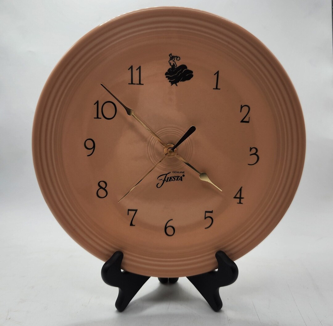 Homer Laughlin Fiesta Apricot Wall Clock Plate - Etsy