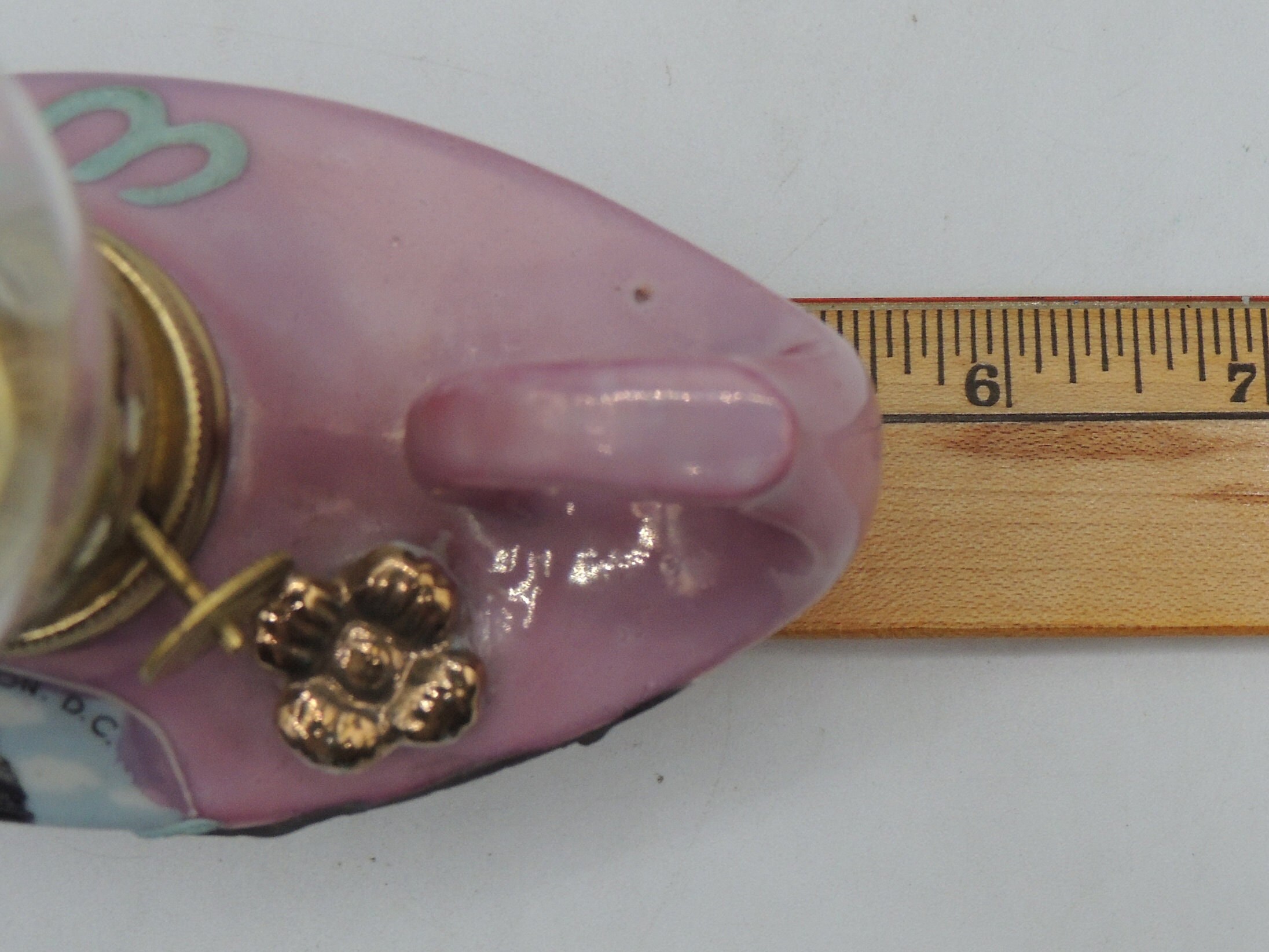 Lusterware Pink Aladdin Style Washington DC Souvenir Oil Lamp - Etsy