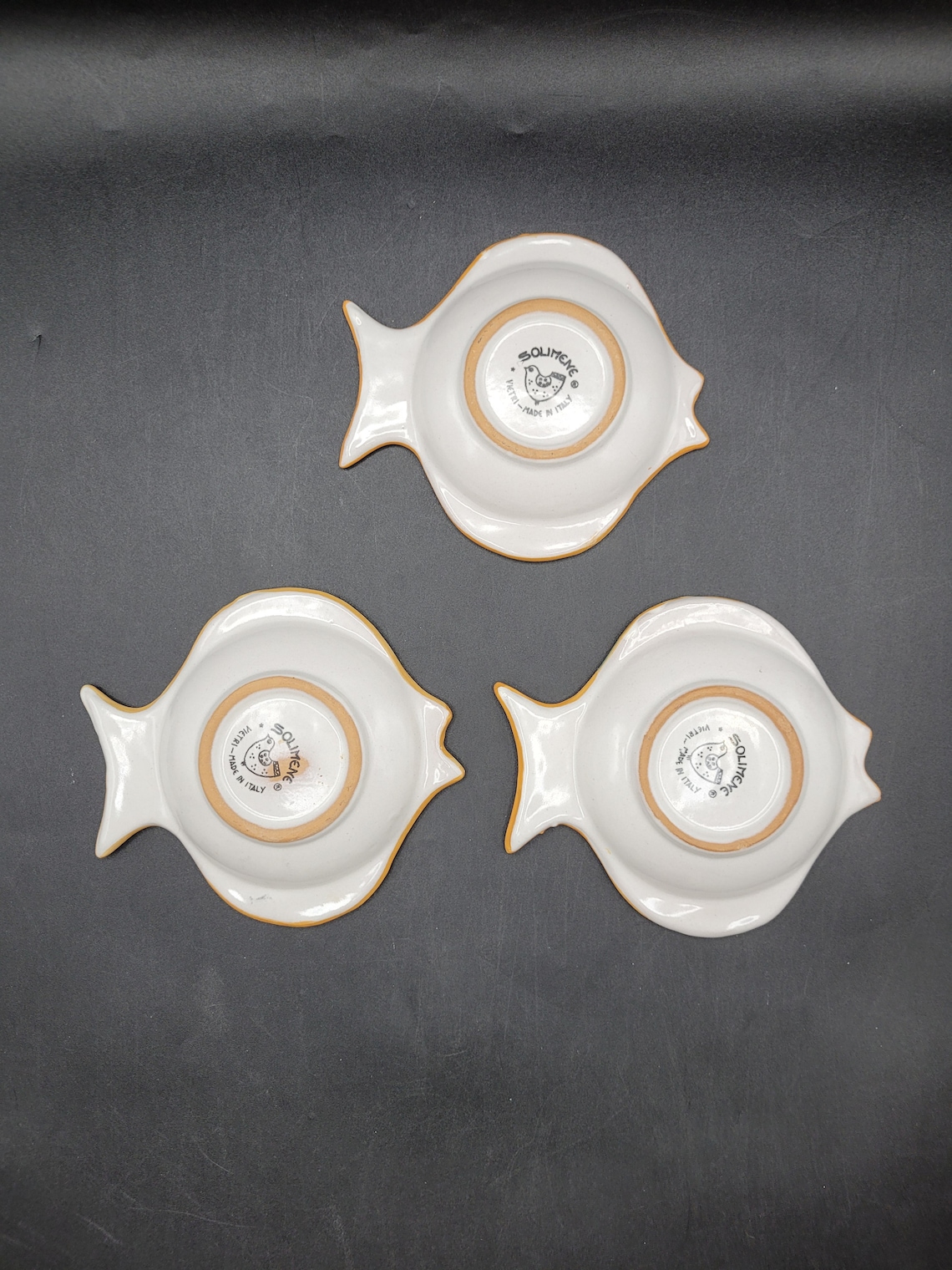 Solimene Vietri Italian Pottery Fish Shaped Ramekin Bowls - Etsy