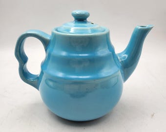 Blue Gonder Pottery Beehive Teapot Vintage Periwinkle Blue Ceramic ...