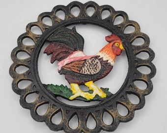 Vintage Cast Iron Rooster Trivet/wall Decor Midwest Products Co. - Etsy