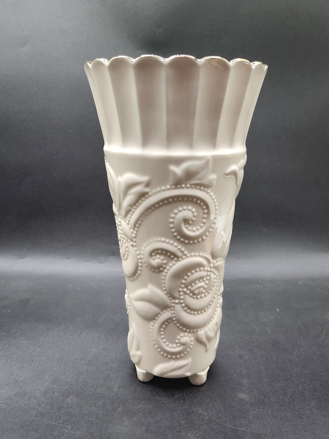 Lenox love Notes Graced Vase W/gold Trim - Etsy