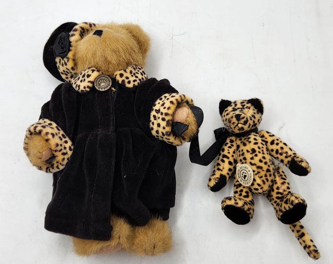 Boyds Bear Bailey Plush W/leopard T.F Wuzzie - Etsy