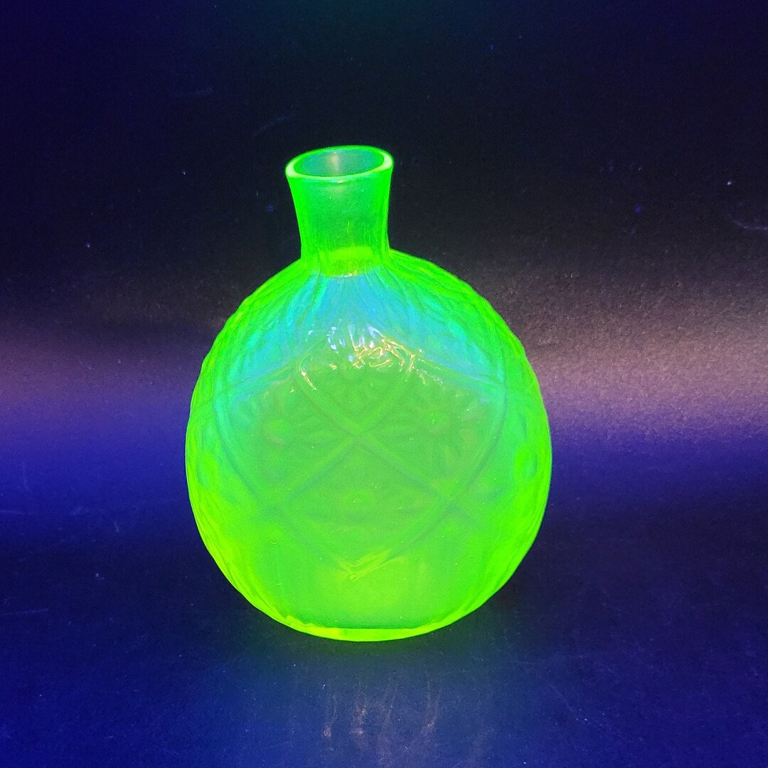 RARE Vaseline Glass Bottle/bud Vase - Etsy