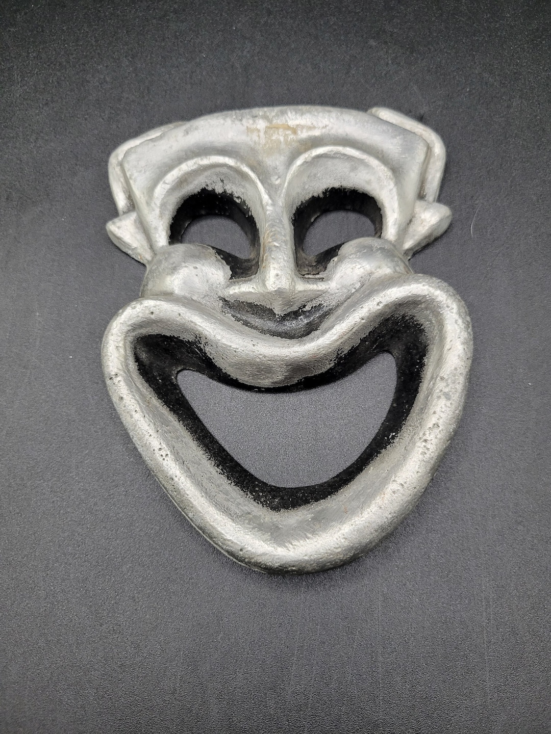 Cast Aluminum Comedy Mask - Etsy