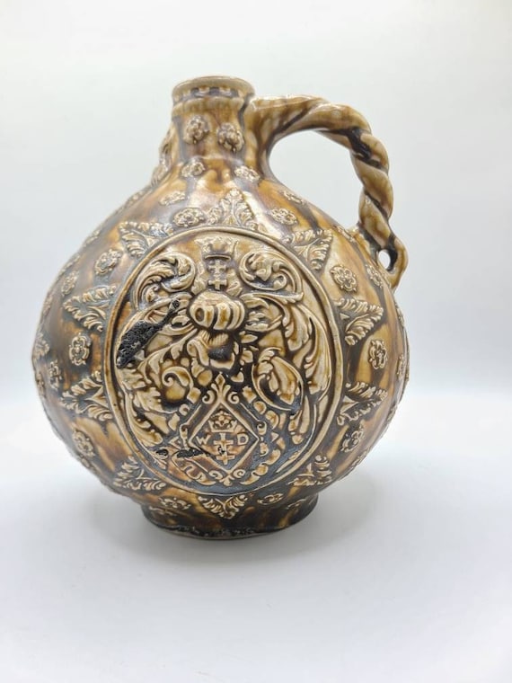 Vintage German Ceramic Drinking Vessel | Etsy