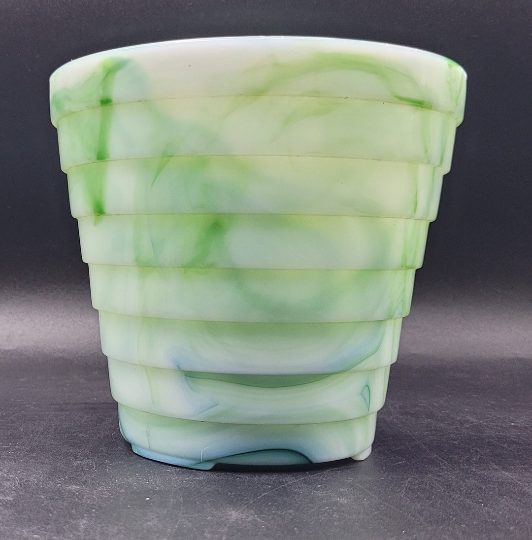 Akro Agate 5" Stacked Disc Planter - Etsy