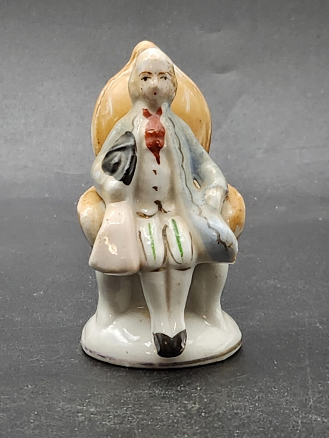 Made in Occupied Japan Porcelain Victorian Man in Chair Figurine - Etsy