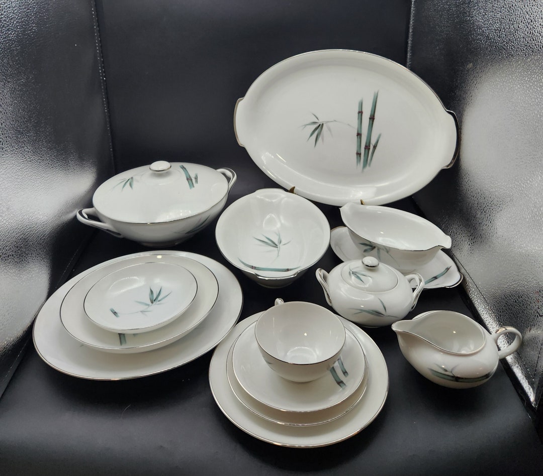 Sango "bamboo" 85pc China Set ~service for 10 +extra Pieces - Etsy