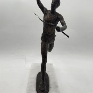 Signed Race Winner Statue on Marble Base - Etsy