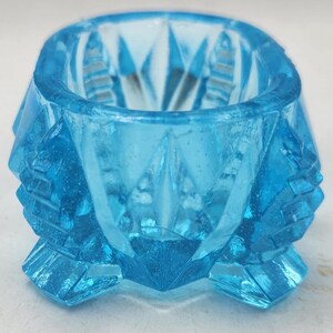 EAPG Blue Glass Master Salt Cellar - Etsy
