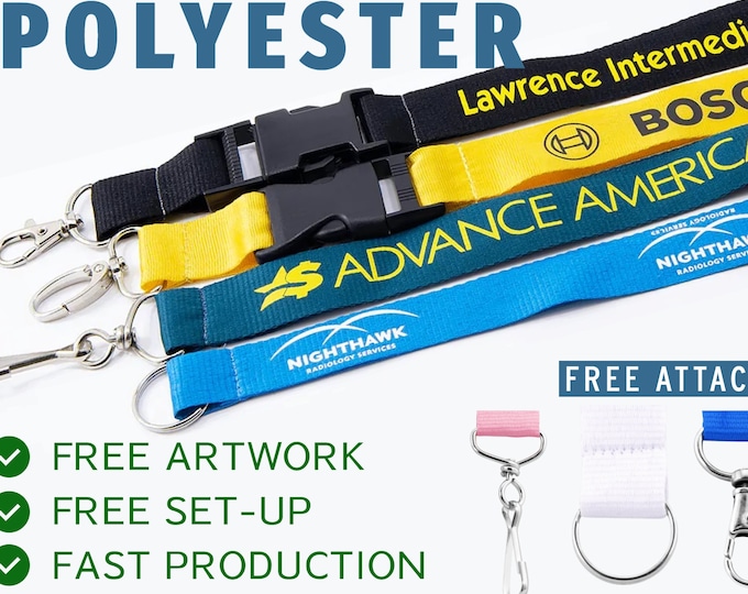 Polyester Lanyard | Custom Lanyard | PERSONALIZED Lanyard | Screen ...
