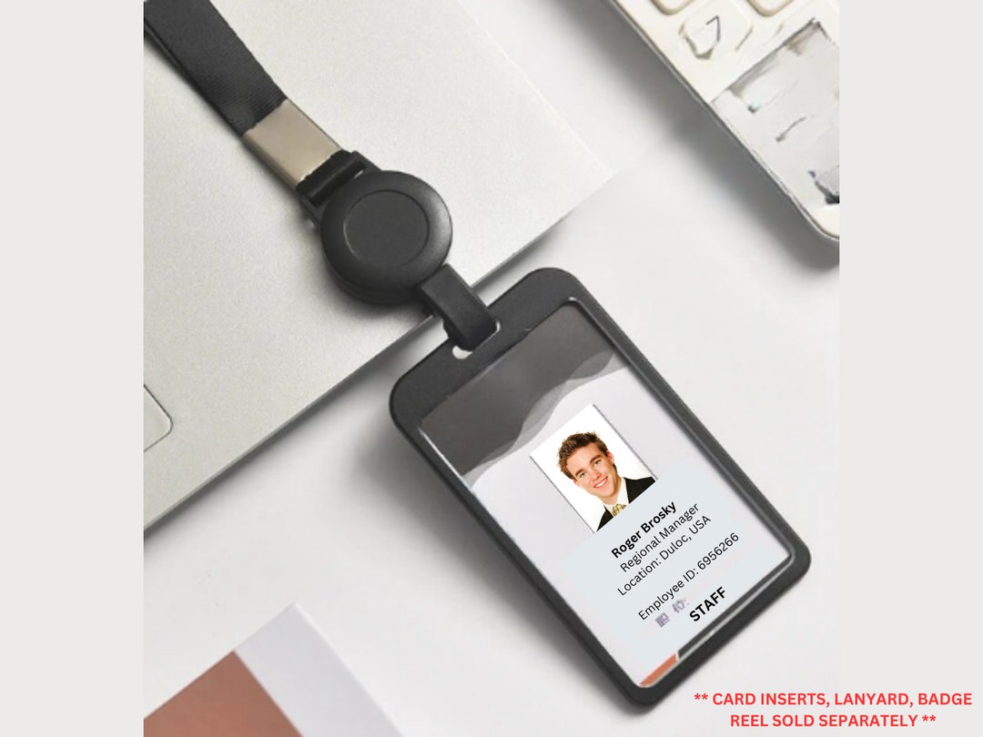 Aluminum ID Badge Holder Aluminum Card Holder Metal ID Holder Business ...