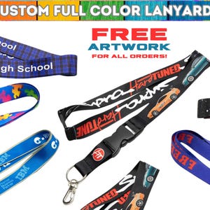 Custom Full-color Lanyards | Dye-sublimation Personalized Lanyards ...