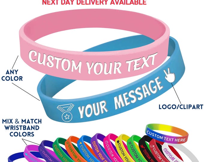 Custom Luxe Silicone Wristbands Personalized Rubber Bracelets for ...
