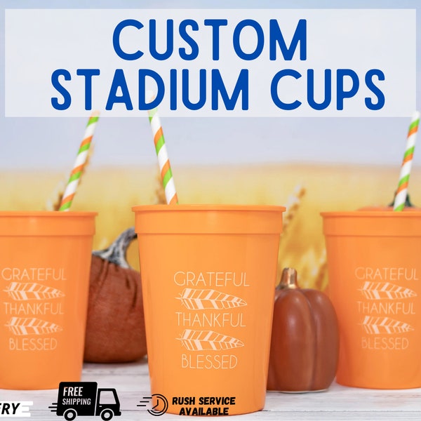 Custom 12 Oz Stadium Cups - Etsy