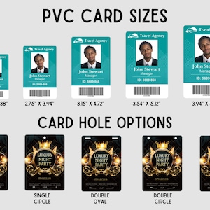 Full Color - Both Side Printed Hard Plastic PVC ID Cards - Photo ID for ...