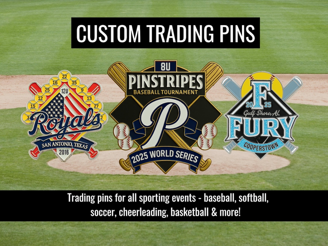 CUSTOM Trading Pins, Custom Sport Pins, Softball Pins, Baseball Pins ...