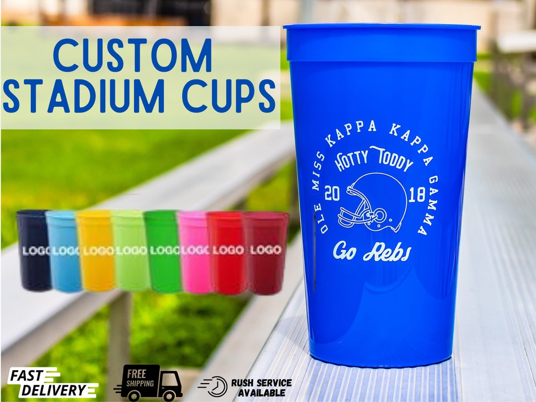 32 Oz Custom Reusable Cups | Personalized Stadium Cups, Custom Stadium ...