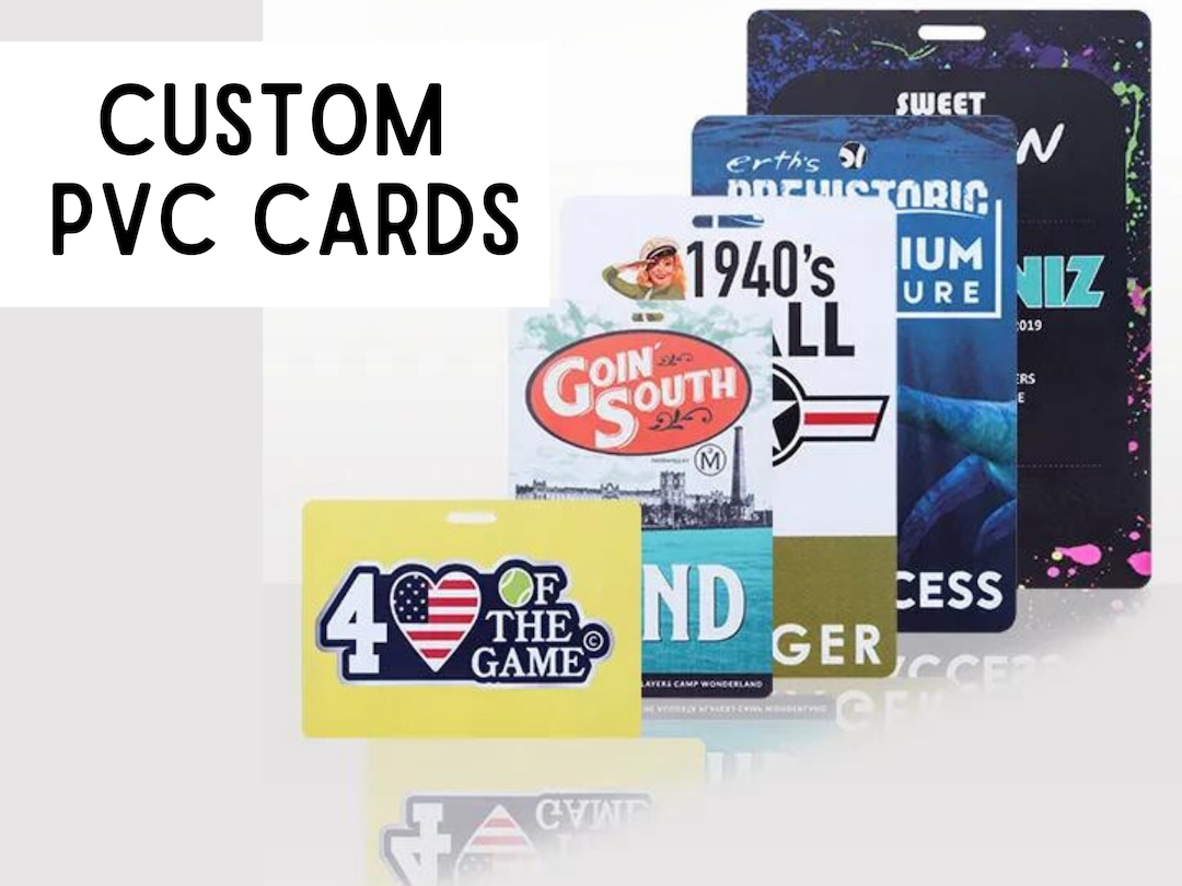 CUSTOM PVC Cards Both Side - Personalized Pvc Name Tags - Id Badge ...