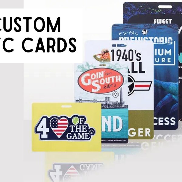 Pvc Custom Cards - Etsy UK