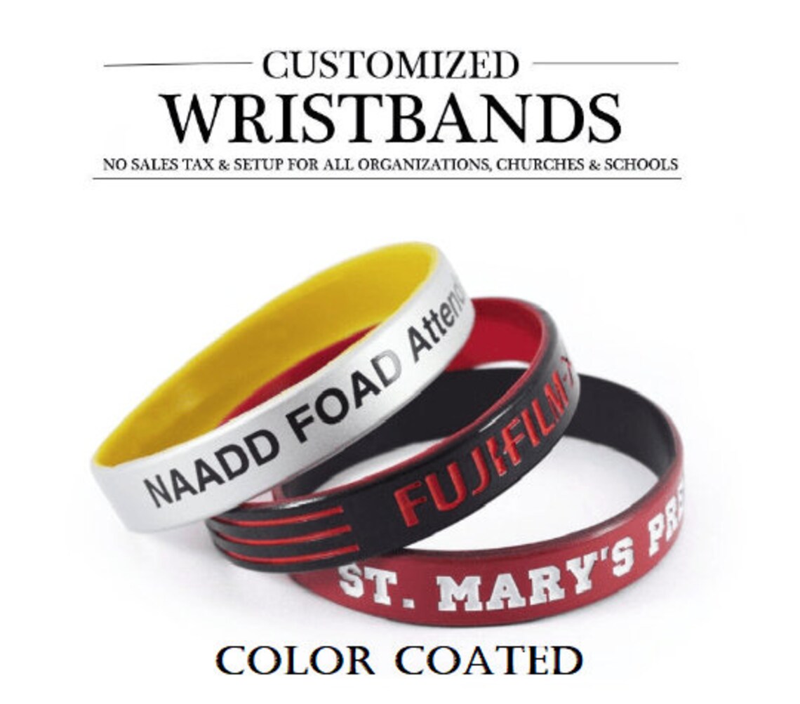 Custom Silicone Bracelet Make Your Own Rubber Wristbands - Etsy