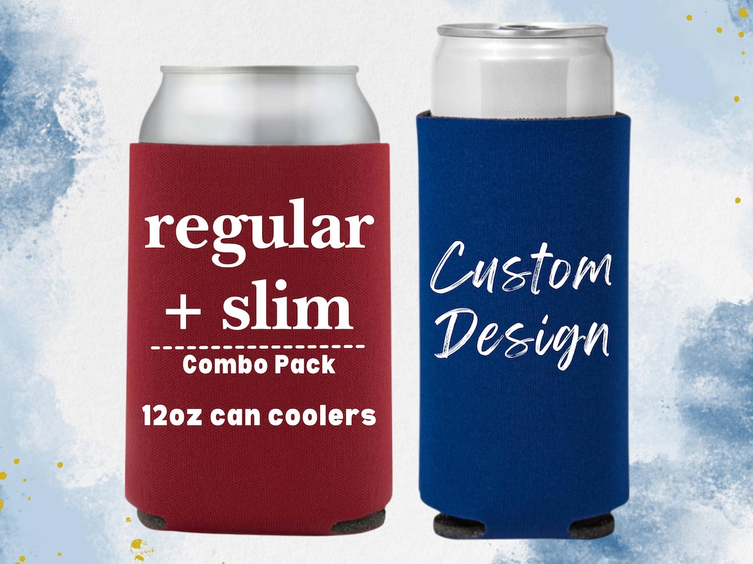 Regular + Slim Seltzer Can Coolers Bundle - Personalized Gifts, Event ...