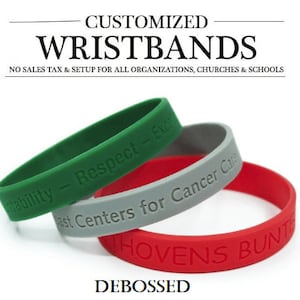Custom Silicone Bracelet - Make Your Own Rubber Wristbands With CUSTOM ...