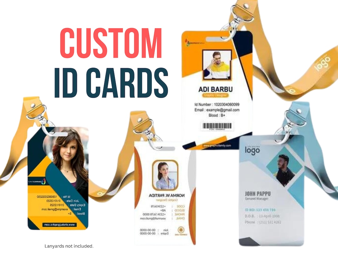 Full Color Plastic Photo ID Badges & PVC Cards - Both Side Printed ...