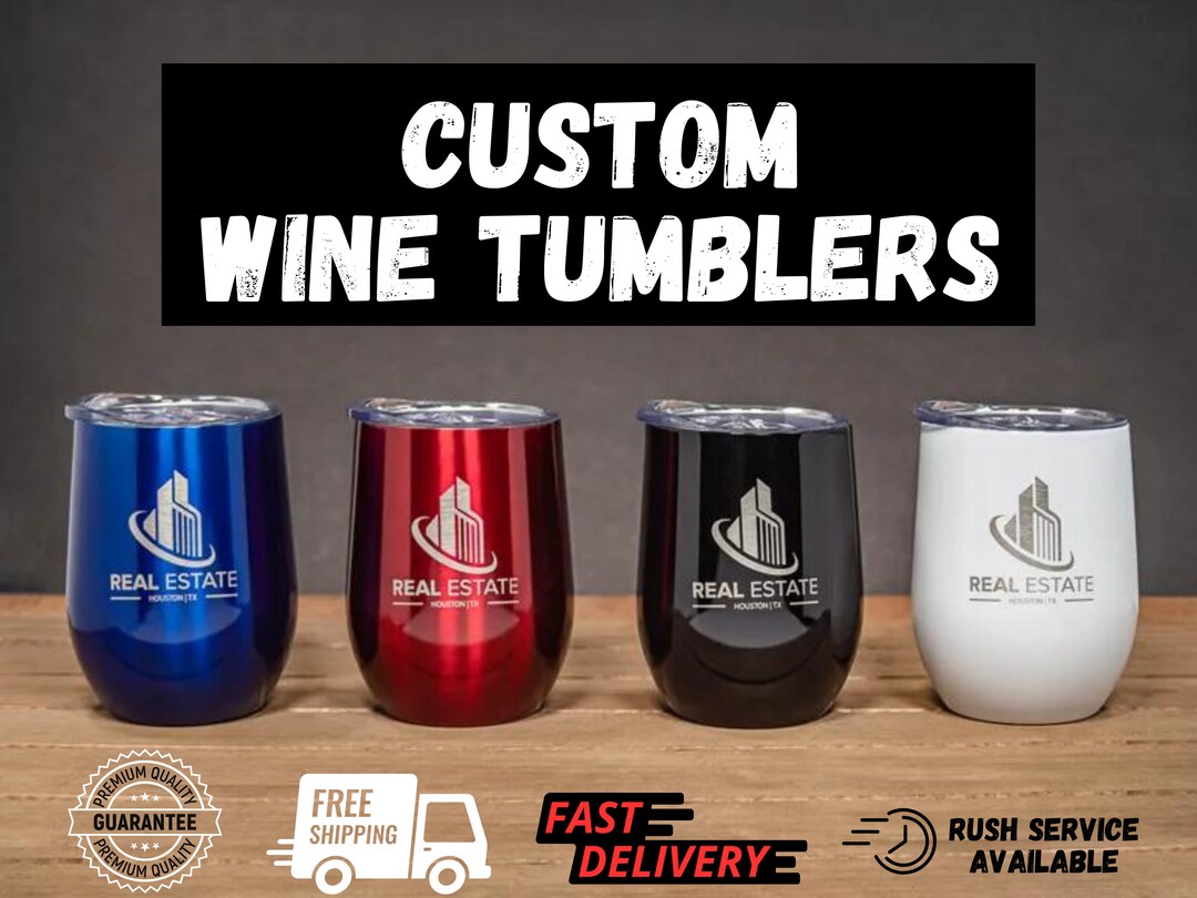Personalized Wine Tumblers: 12oz Custom Stainless Steel Tumbler ...