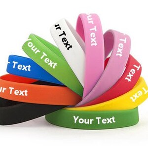 Custom Silicone Bracelet - Make Your Own Rubber Wristbands With CUSTOM ...