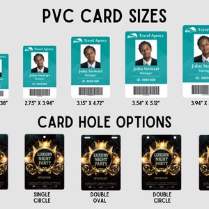 CUSTOM PVC Cards Both Side - Personalized Pvc Name Tags - Id Badge ...