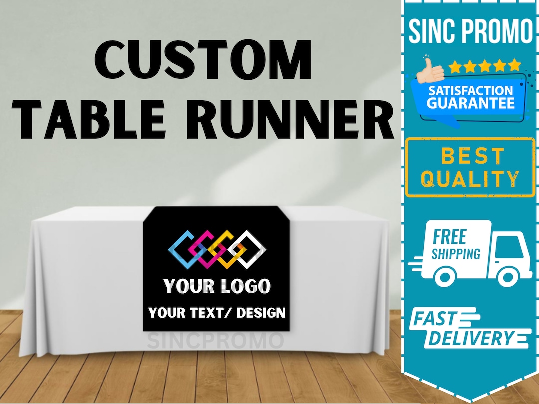 CUSTOM Table Runner, Custom Table Banner Personalized Table Runner ...