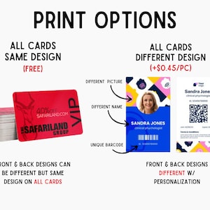 Full Color Plastic Photo ID Badges & PVC Cards - Both Side Printed ...